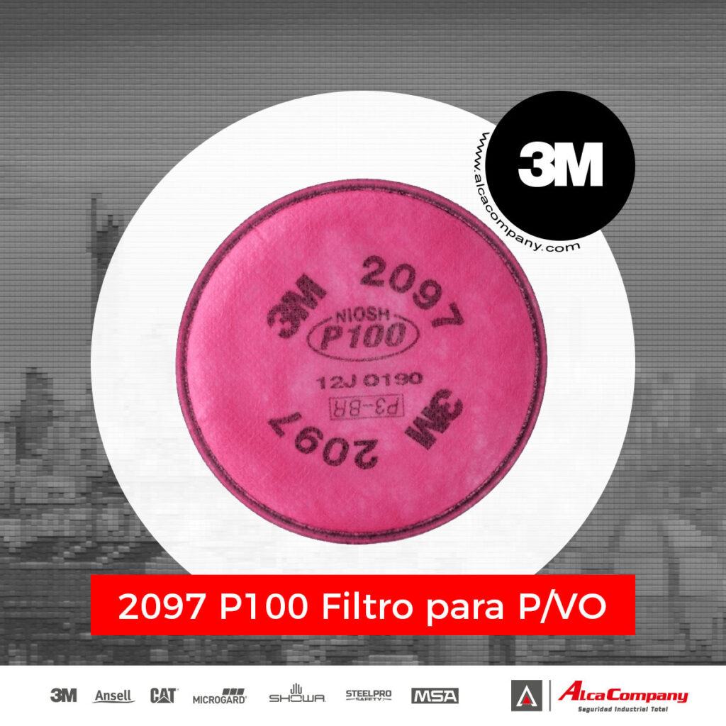2097 P100 Filtro Para P/VO 3M ALCA COMPANY SAC